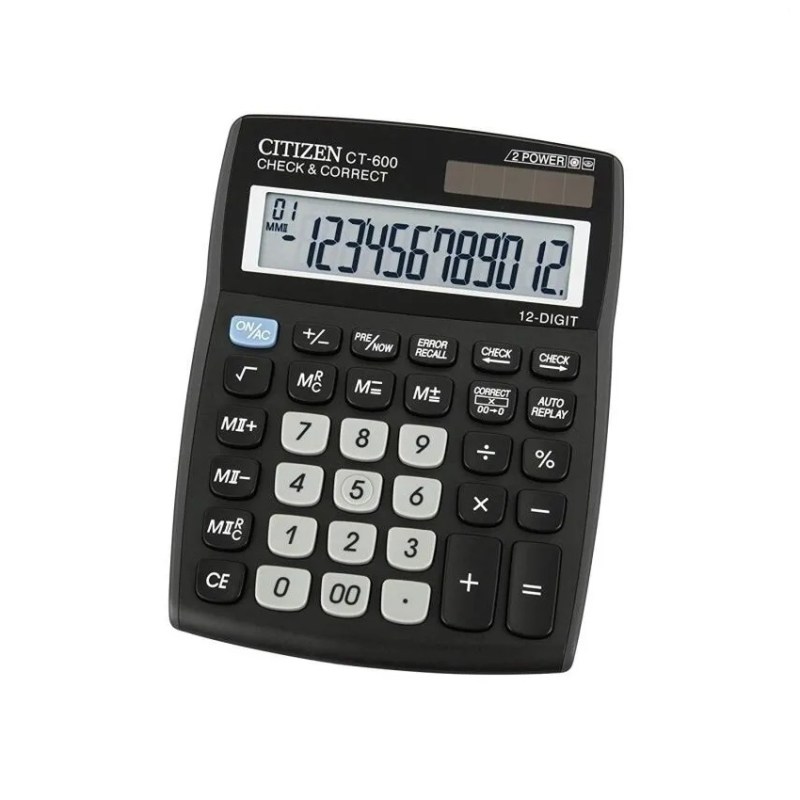 Citizen 12 Digit Check & Correct Desktop Calculator