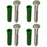Pack Of 4 Coach Screws Wall Plugs Just Electronics