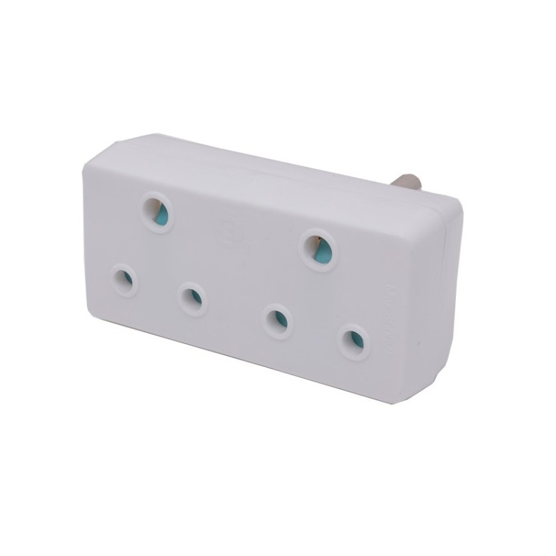 Double Adaptor 3 Pin Plug
