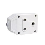 Double Janus Coupler . 2 x 3 Pin Plug Outlets. 250V ~ 16A Max