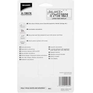 Sharp Business & Financial Calculator EL-738XT - Just Electronics