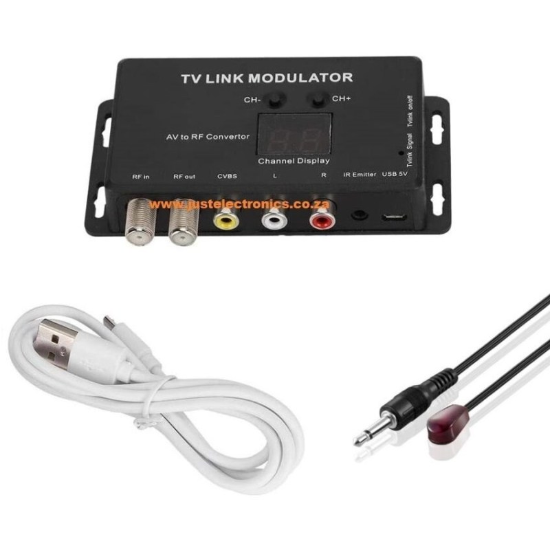 TV Link RF Modulator With IR Extender