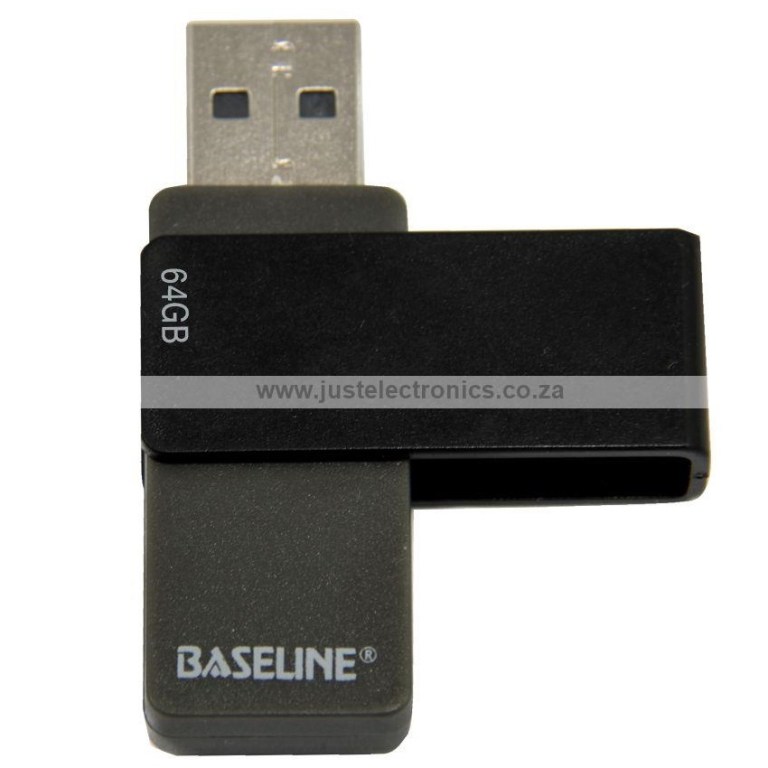 64GB Swivel Memory Stick by Baseline BL-USB64GB - Just Electronics
