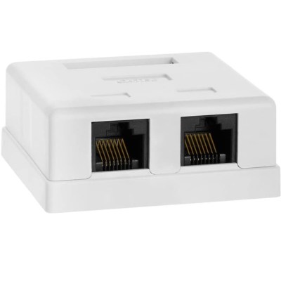 Surface Mount Box Cat6 Single - Just Electronics