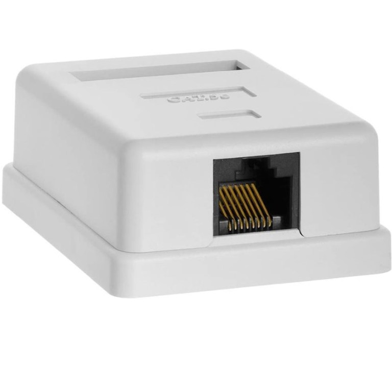Surface Mount Box Cat5e Single - Just Electronics