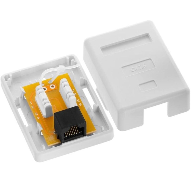 Surface Mount Box Cat6 Single - Just Electronics