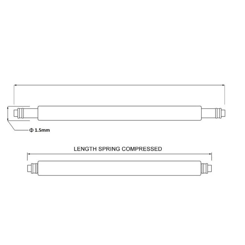 Spring Bar Stainless Steel For Watch Bands 4 Pack 7mm To 24mm