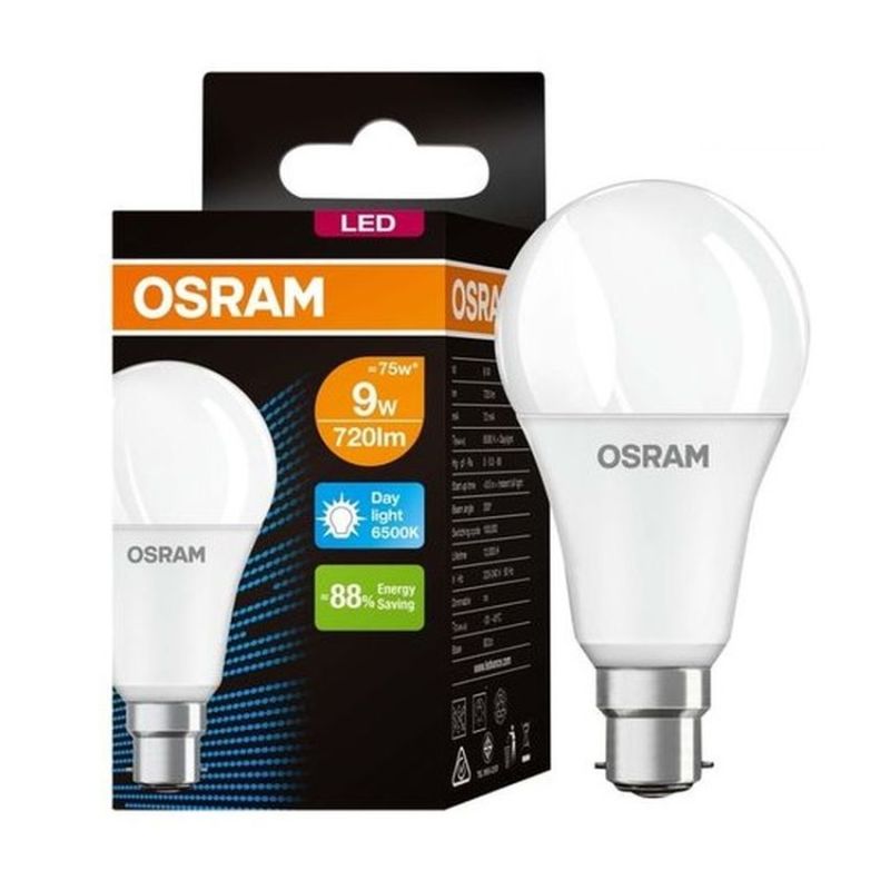 Osram 9W LED Eco Bulb B22 720 Lumen - Just Electronics