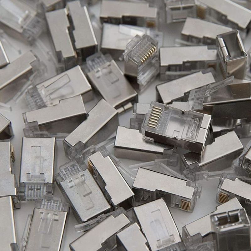 RJ45 EZ Cat6 Shielded Pass Through Crimp Connector