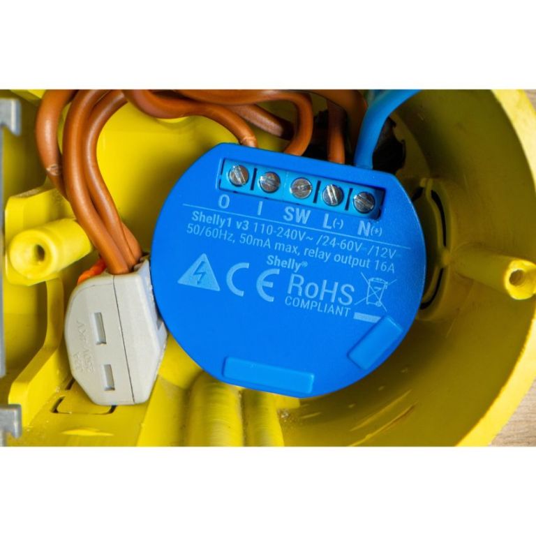 Shelly 1 Wi-Fi Relay Switch 16A - Just Electronics
