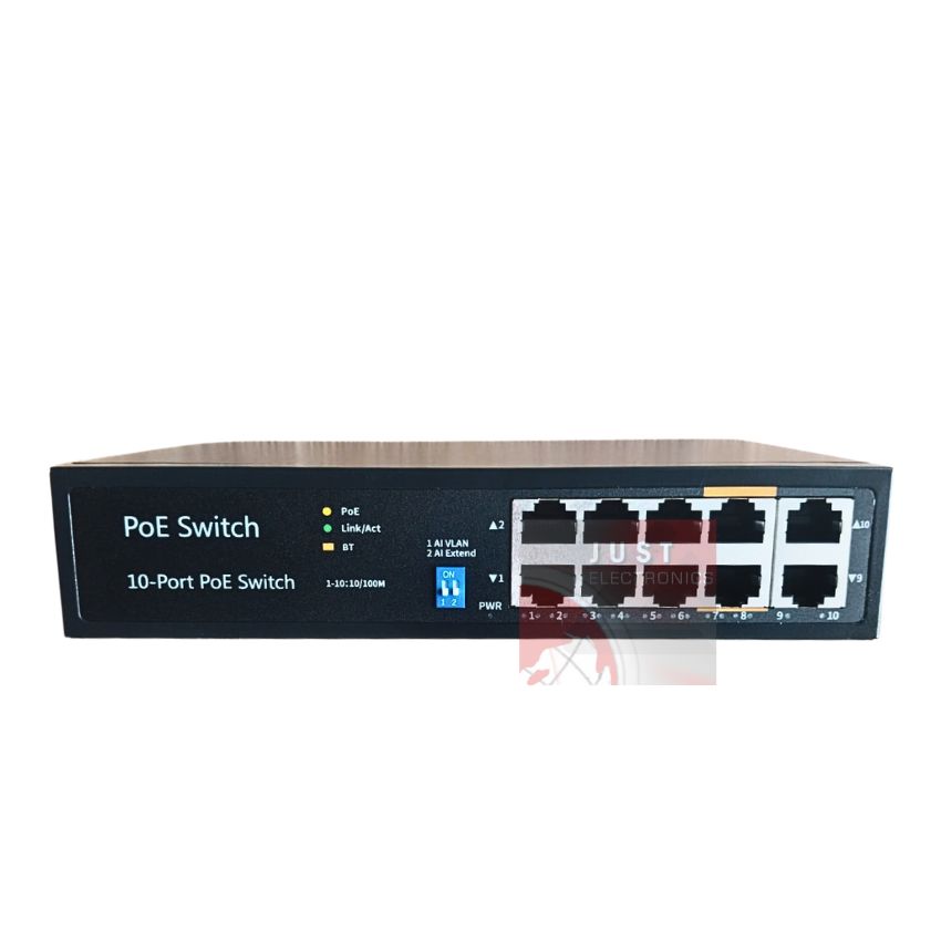 UltraLAN 8 Port 96W PoE Switch with 2 Uplink Ports