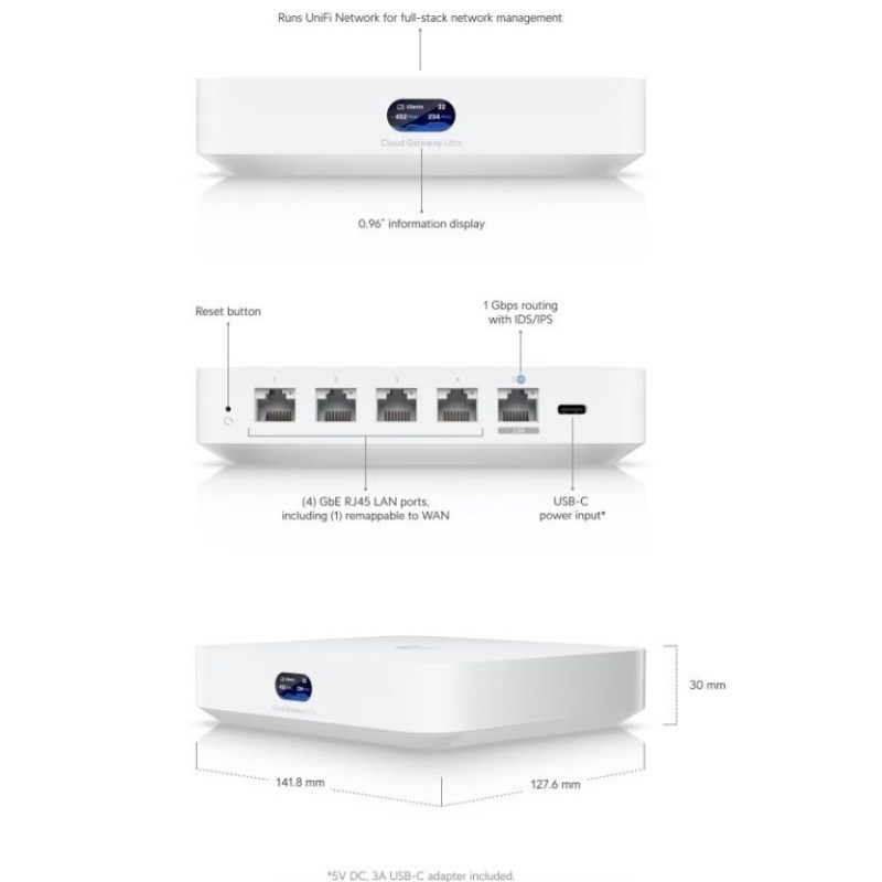 Ubiquiti UniFi Cloud Gateway Ultra - Just Electronics