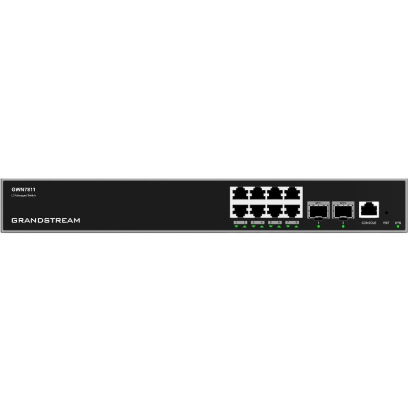 Grandstream Enterprise 8 Port Layer 3 Managed Switch GWN7811