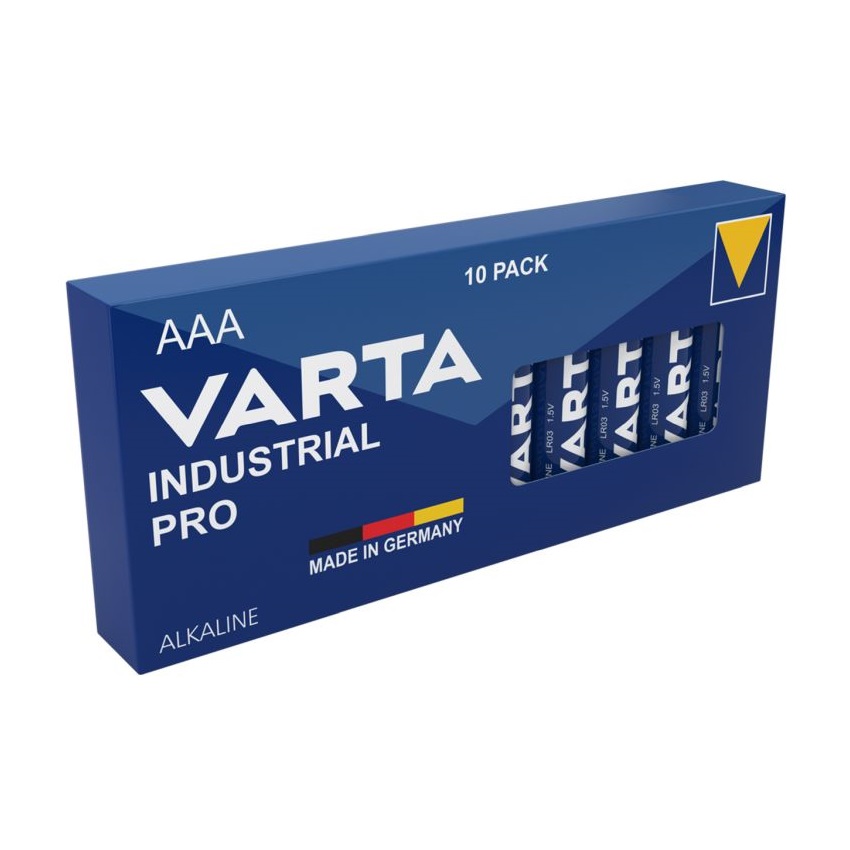 Varta Industrial Pro AAA Batteries 10 Pack