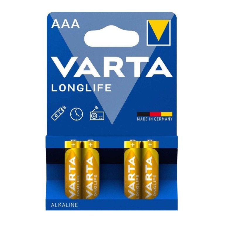 Varta LongLife AAA Alkaline Battery 4 Pack