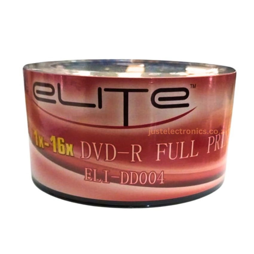 Elite Printable DVD-R Pack of 50 Shrink Packed